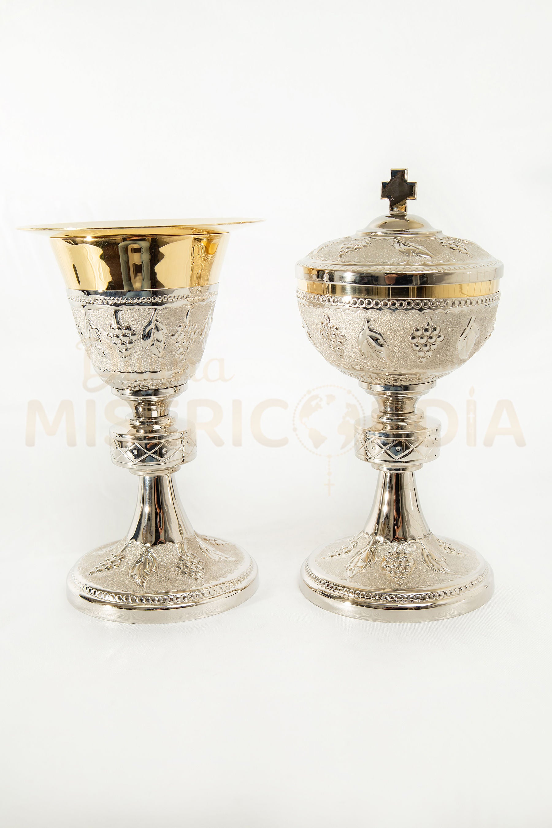Kit Caliz y Copon Combinado Uvas Base SA – Articulos Religiosos Mexico